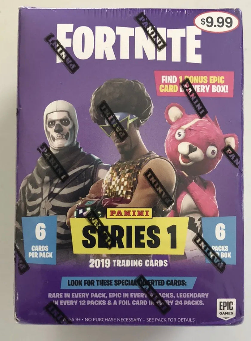 2019 PANINI FORTNITE SERIES 1 FACTORY SEALED BLASTER BOX * 6 PACKS * C ...