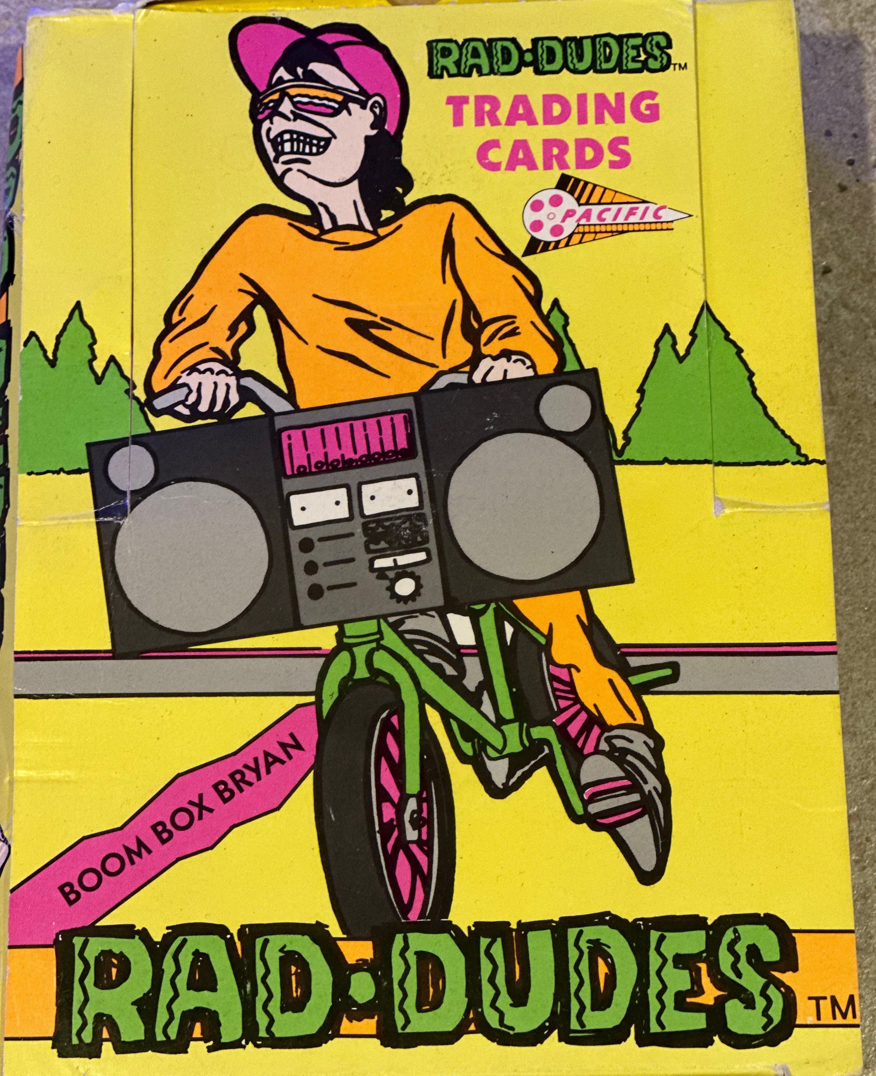 1990 Rad Dudes by Pacific Trading Cards Wax Box – Wax Pack Kid