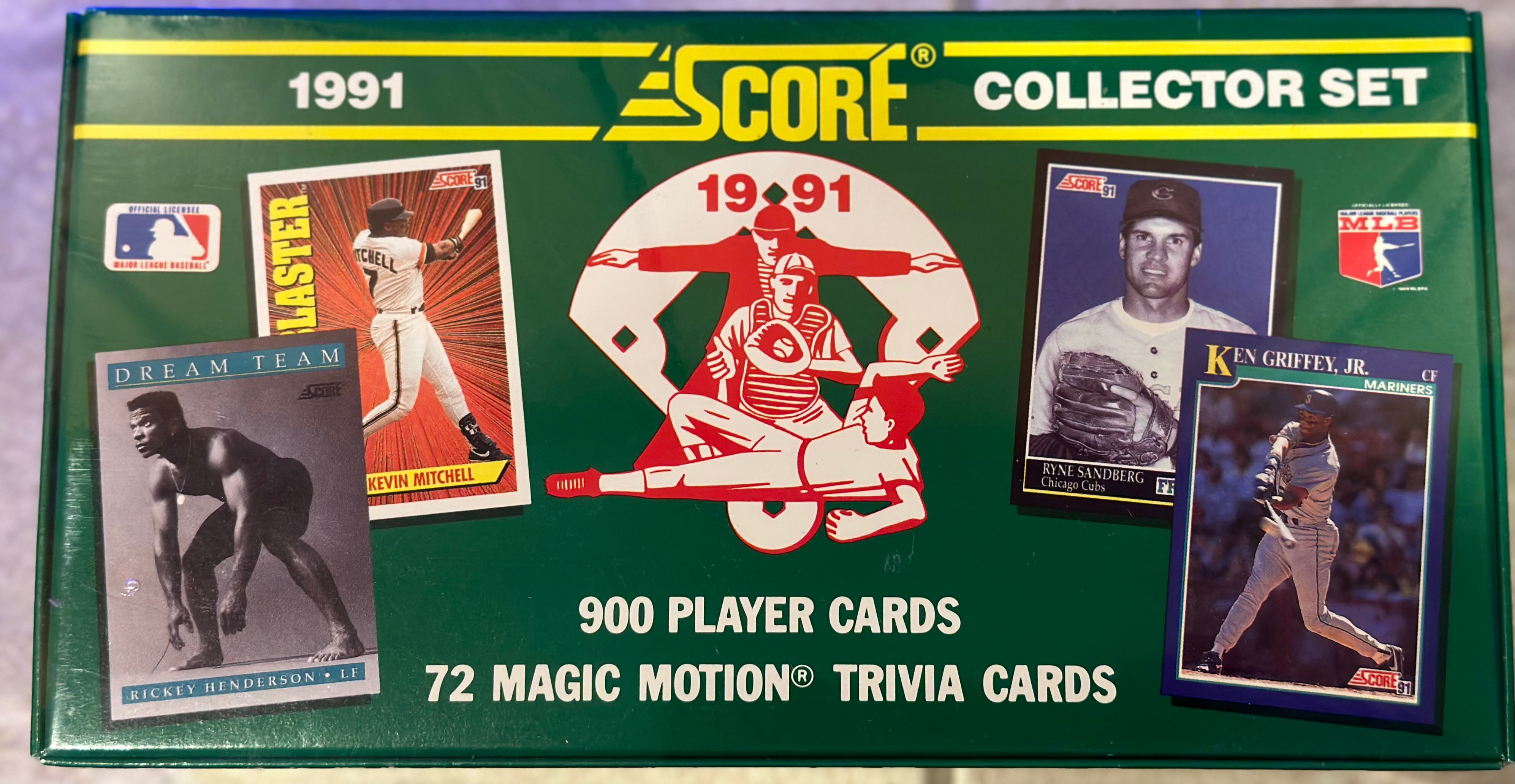 1991 SCORE BASEBALL SEALED COLLECTOR'S SET 900 CARDS + 72 MAGIC MOTION ...