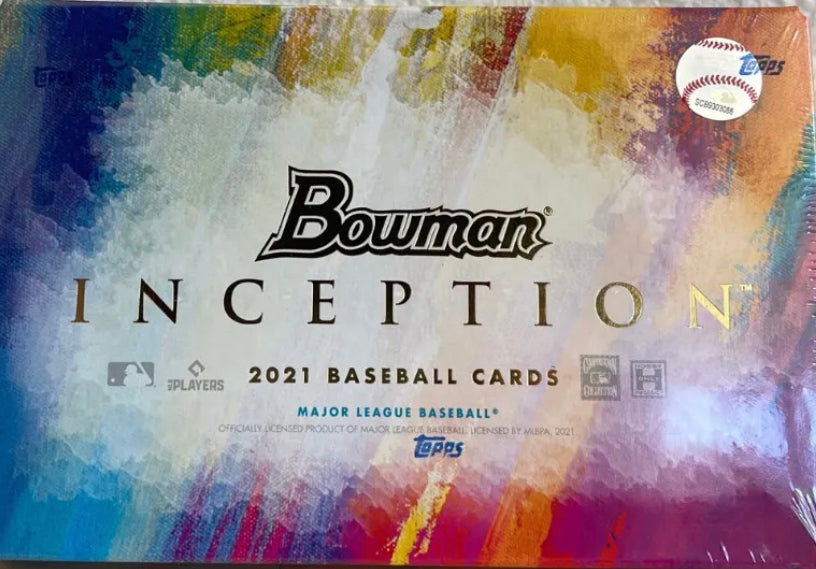 2021 BOWMAN INCEPTION BASEBALL HOBBY BOX – Wax Pack Kid