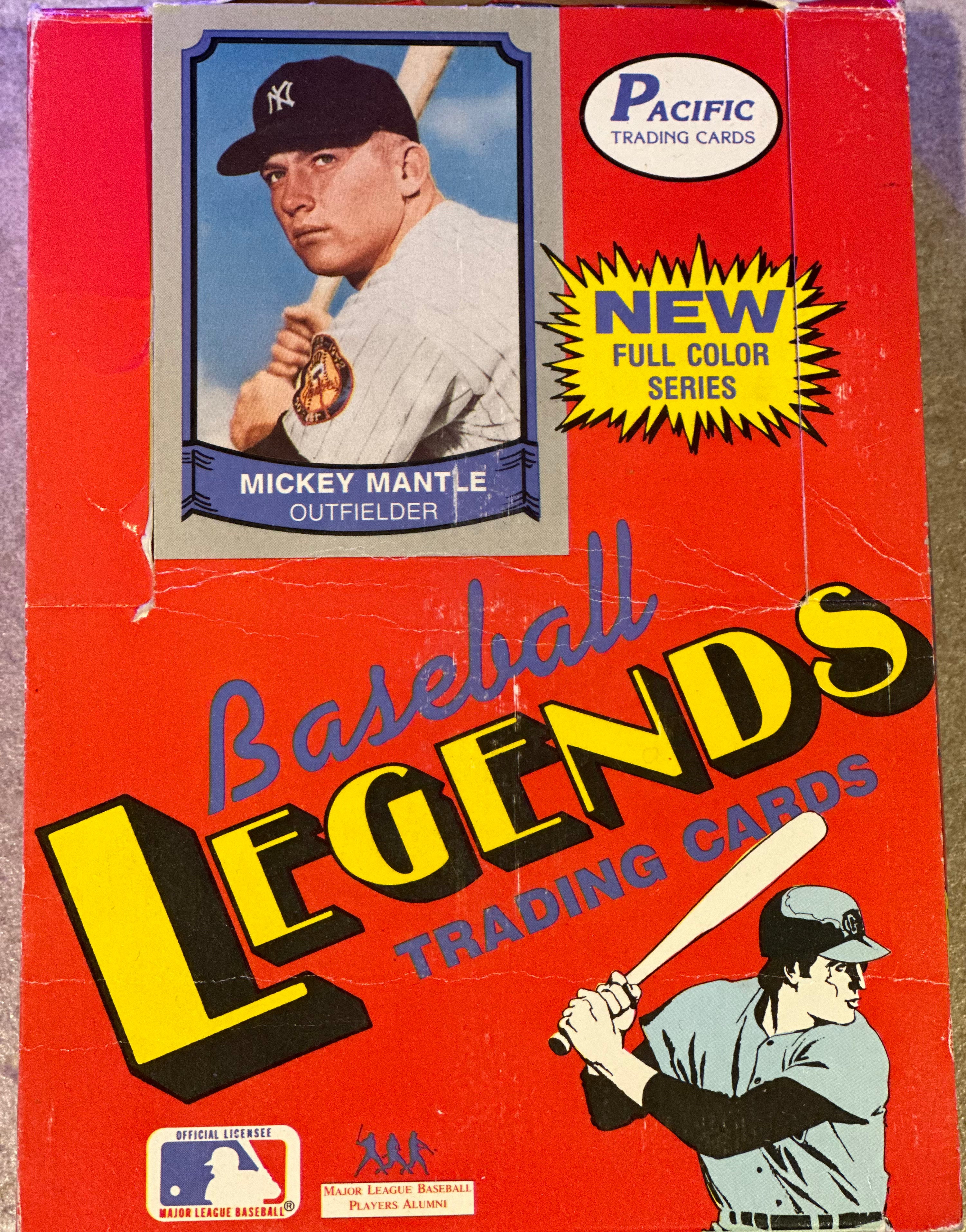 1988 Pacific Baseball Legends Series 1 Box – Wax Pack Kid