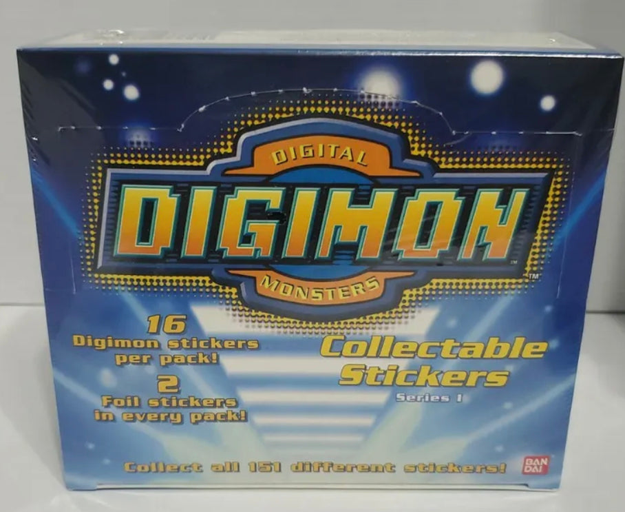 Digimon Collectible Booster Box Stickers -Series1 – Wax Pack Kid