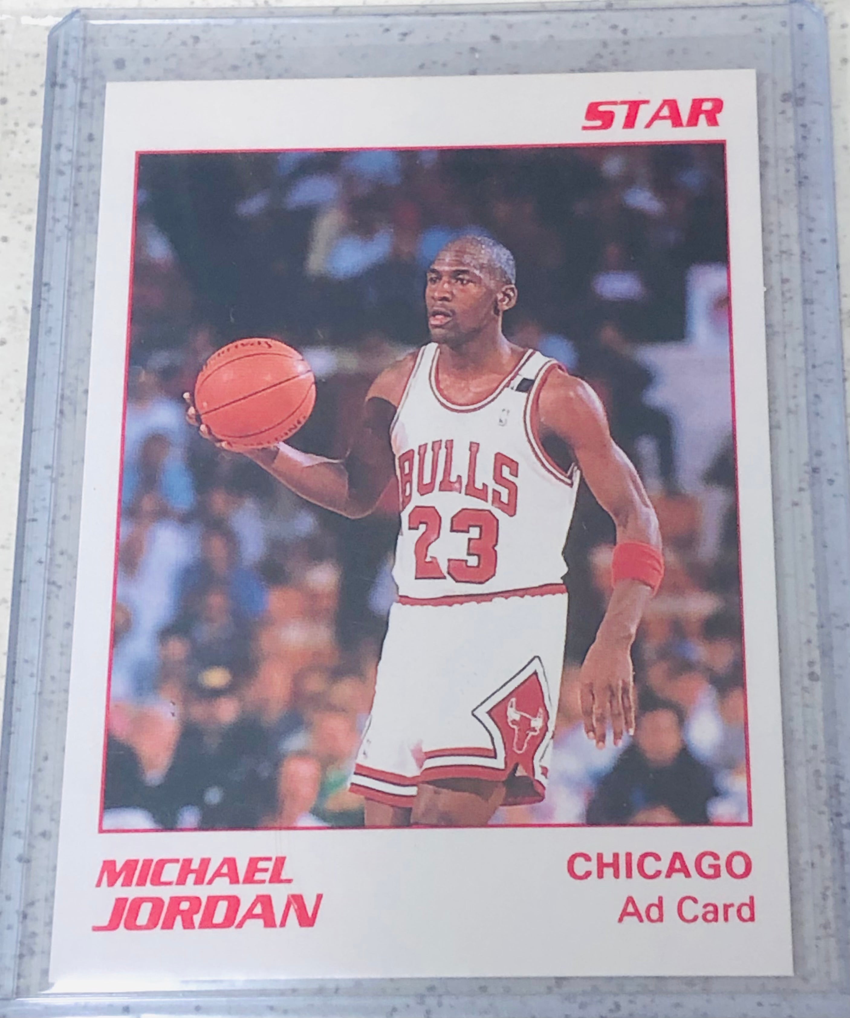 Star Michael Jordan Ad Card – Wax Pack Kid