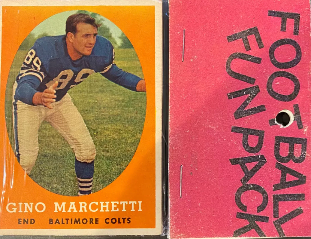 1958 Topps Football Unopened Fun Pack w/ (10) Cards – Wax Pack Kid