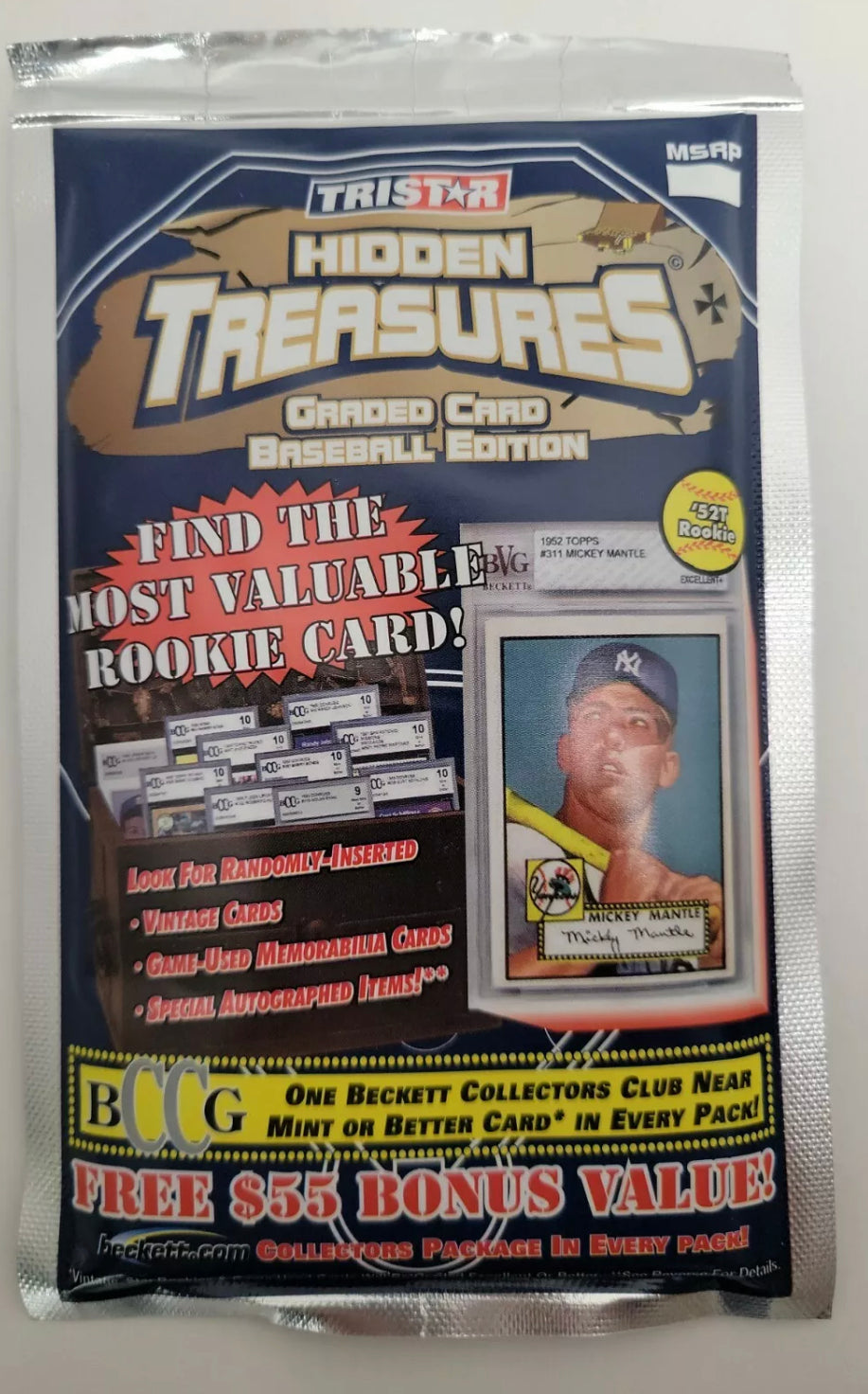 1 pack 2006 TriStar Hidden Treasures Graded Card Baseball Edition – Wax ...