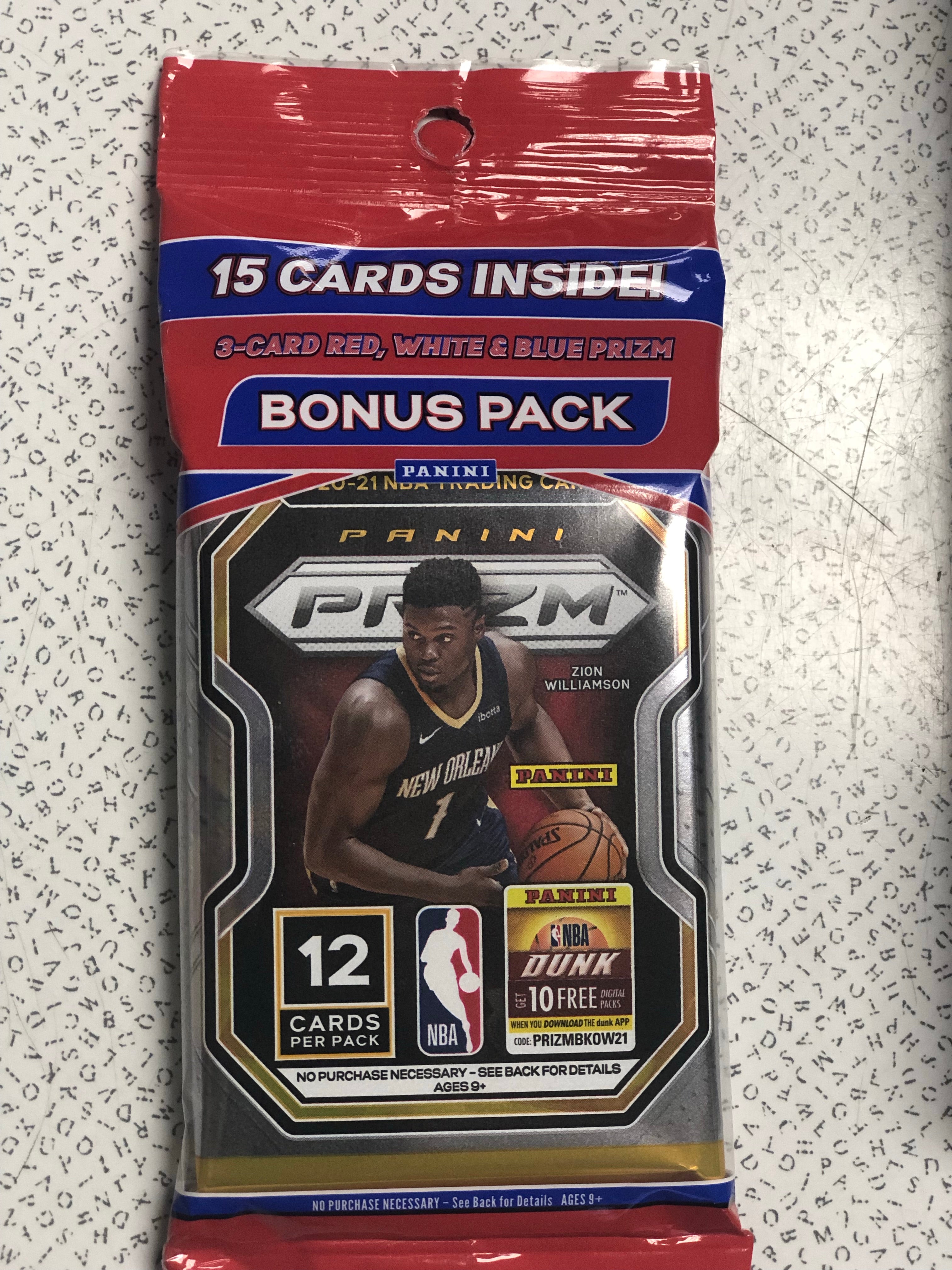 2020-21 Panini Prizm NBA Cello Pack Factory Sealed – Wax Pack Kid